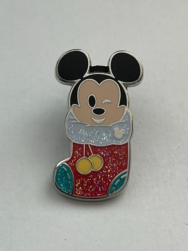 SDR Hidden Mickey Christmas Stockings Mickey Glitter Winking Disney Pin ...