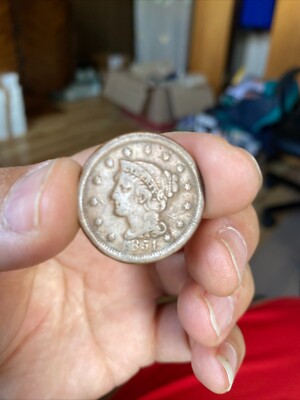 1851 (ONE CENT) Large Cent braided hair Uncertified-1851 | eBay