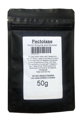 Pectolase 50g Pouch Pectin Enzyme Glucose Juice Extraction Clearing ...