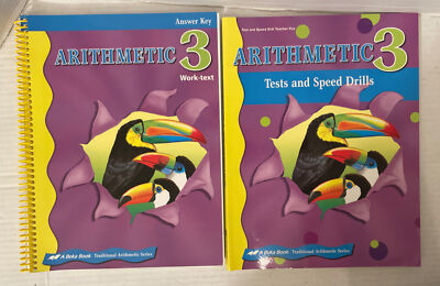 ABEKA ARITHMETIC 3 WORK-TEXT ANSWER KEY AND TESTS & SPEED DRILLS ...