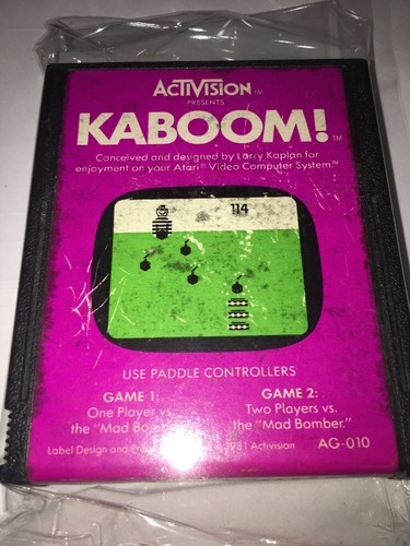 KABOOM! - 1981 Activision - Atari 2600 Video Game Cartridge | eBay