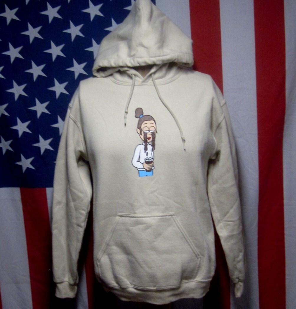 EMMA CHAMBERLAIN small hoodie Crying Coffee hooded sw… - Gem