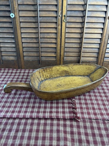 Salem Collection Primitive Treenware Dough Bowl With Handle | eBay