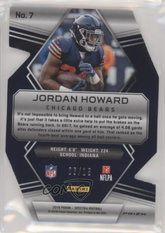 2018 Panini Spectra Neon Pink Prizm Die-Cut /15 Jordan Howard #7 | eBay