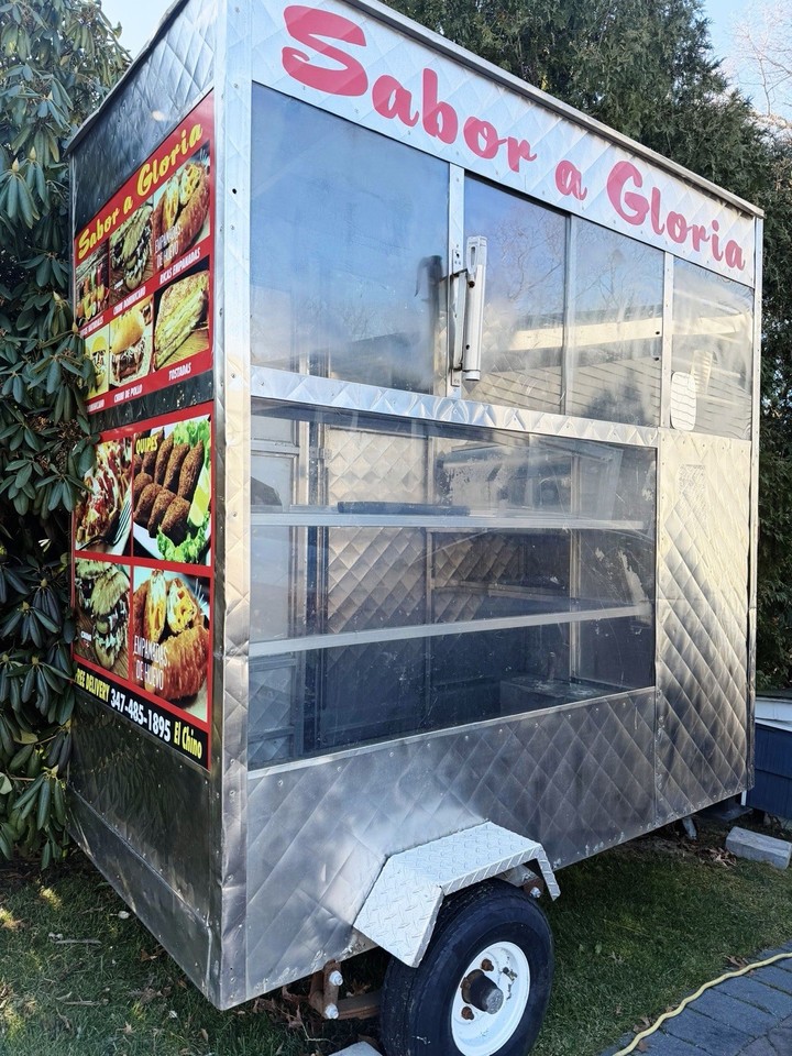 Mobile Food Vending Cart Stainless Steel with Display Windows | eBay