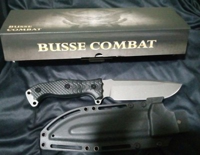 Busse Combat NMSFNO. Black G-10 Handle DC53 Blade Razor Sharp ...