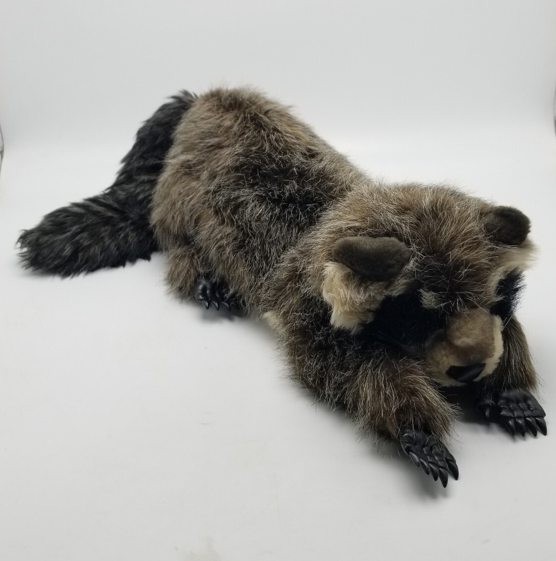 Folkmanis Large RACCOON Life Size Plush Toy Puppet 26" Length Retired ...