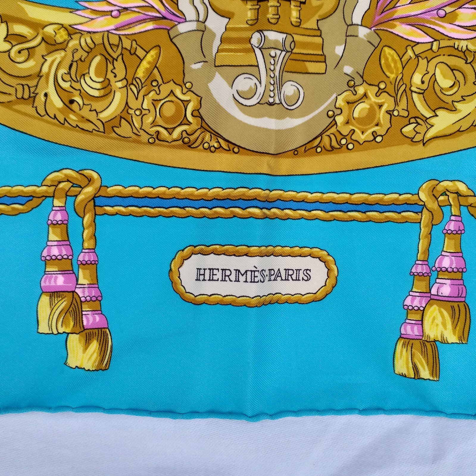 Hermes Hommage A Charles Garnier Light Blue Square S… - Gem