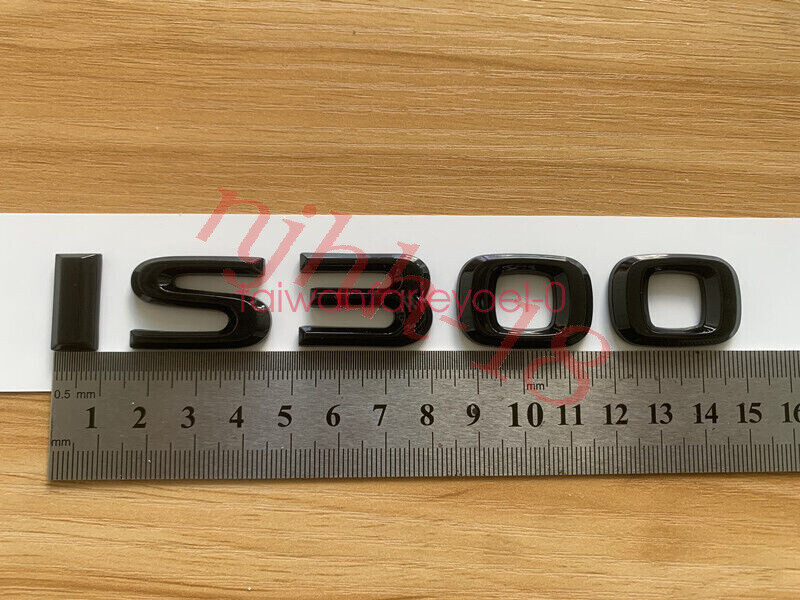 Gloss Black IS300 Number Trunk Letters Badge Emblems Sticker For 08-20 ...
