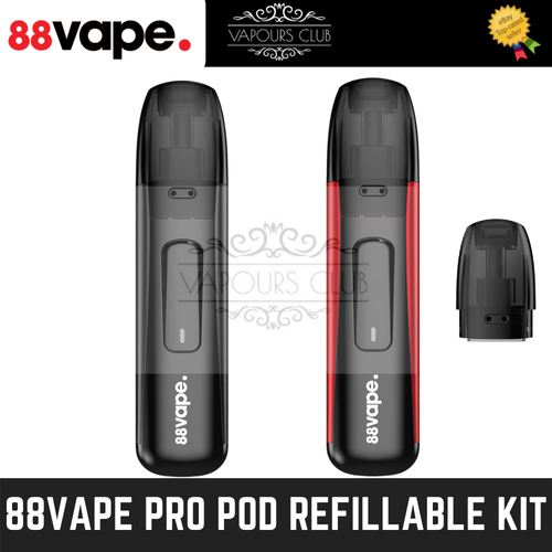 88VAPE Pro Pod Refillable Electronic Vape Pen | 1.6ml Refillable POD ...