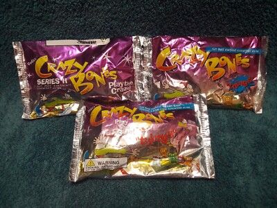 3 DIFFERENT GoGo CRAZY BONES "THINGS / SERIES TWO" VERSION SEALED FOIL ...