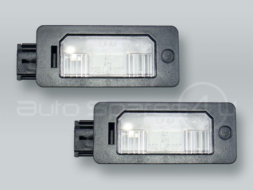 63267165646 Rear License Lamps with bulbs PAIR BMW E39 E60 E61 E90 E91 ...