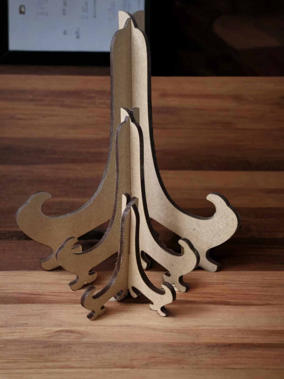 Laser cut stands 3mm MDF use for plates, picture, frames etc. | eBay