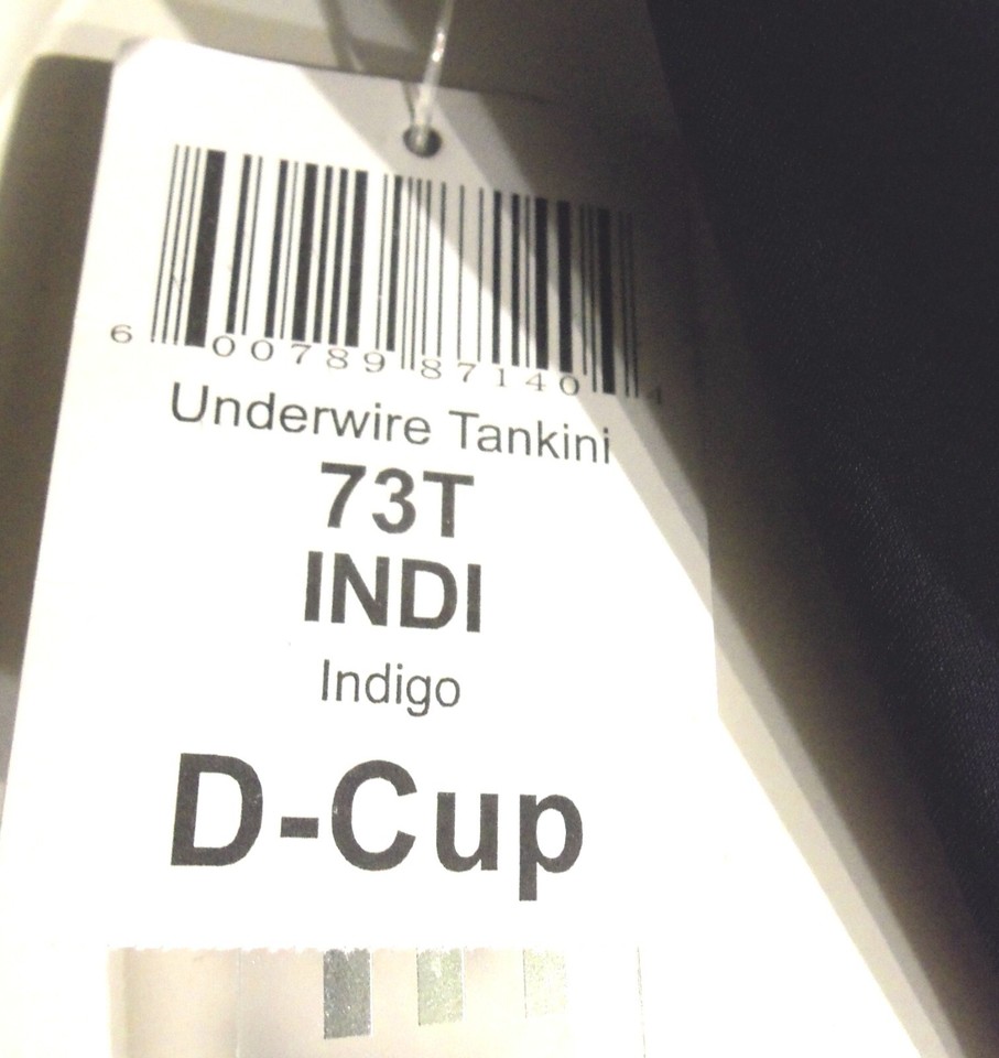 Sunsets Indigo Blue Halter Tankini Swimsuit Size D-Cup Top, S Bottoms ...