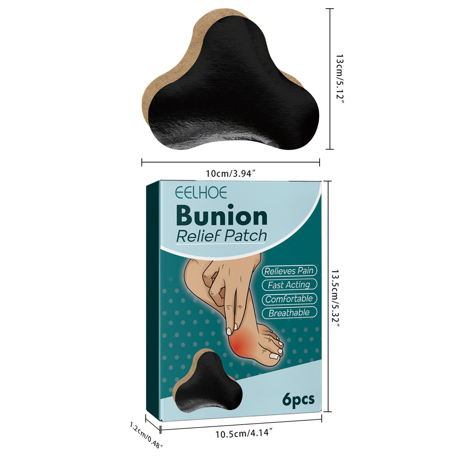 Finger Toe Discomfort Patches Natural Chinese Medicine Stickers for ...