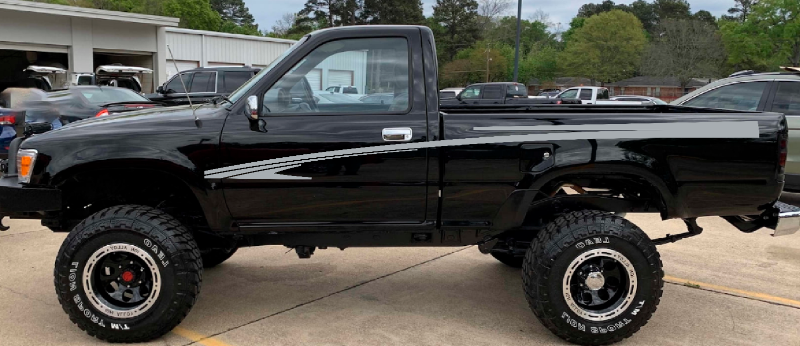 VINTAGE STYLE RETRO VINYL DECALS/ GRAPHICS/ STICKERS FIT TOYOTA PICKUP ...