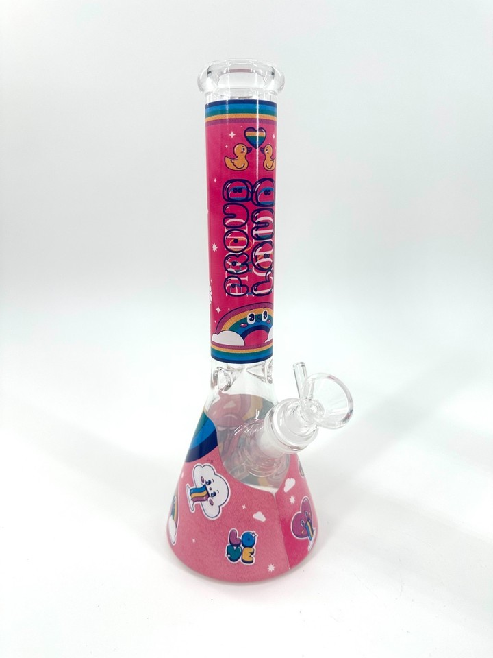 11'' Clear Glass Bong Water Pipe 14mm Regulator Round Bowl | eBay