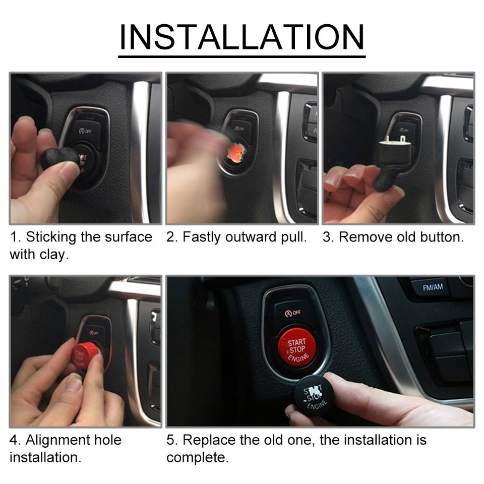 With Auto start/stop engine switch button Center for All BMW F classis ...