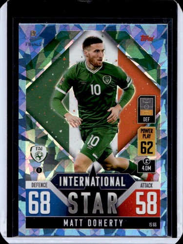 2022 Topps Match Attax UEFA Matt Doherty International Star Blue ...