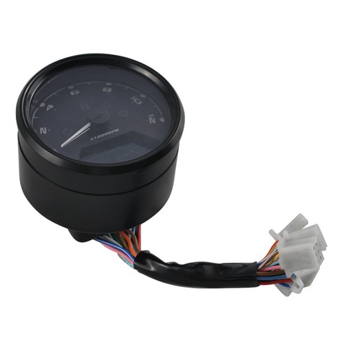 Digital Motorcycle Waterproof Speedometer Tachometer Cafe Racer Moto ...
