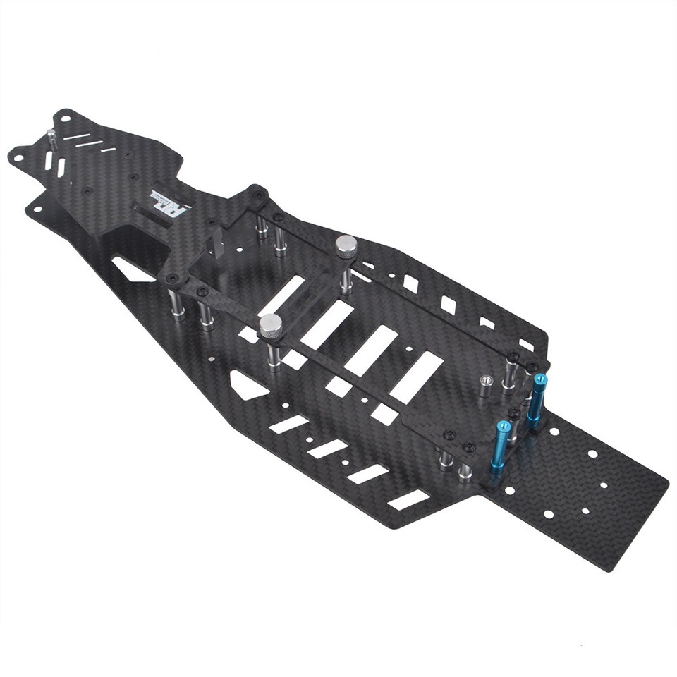 Carbon Lower Chassis w/ Upper Chassis Kit for Traxxas Bandit VXL ...