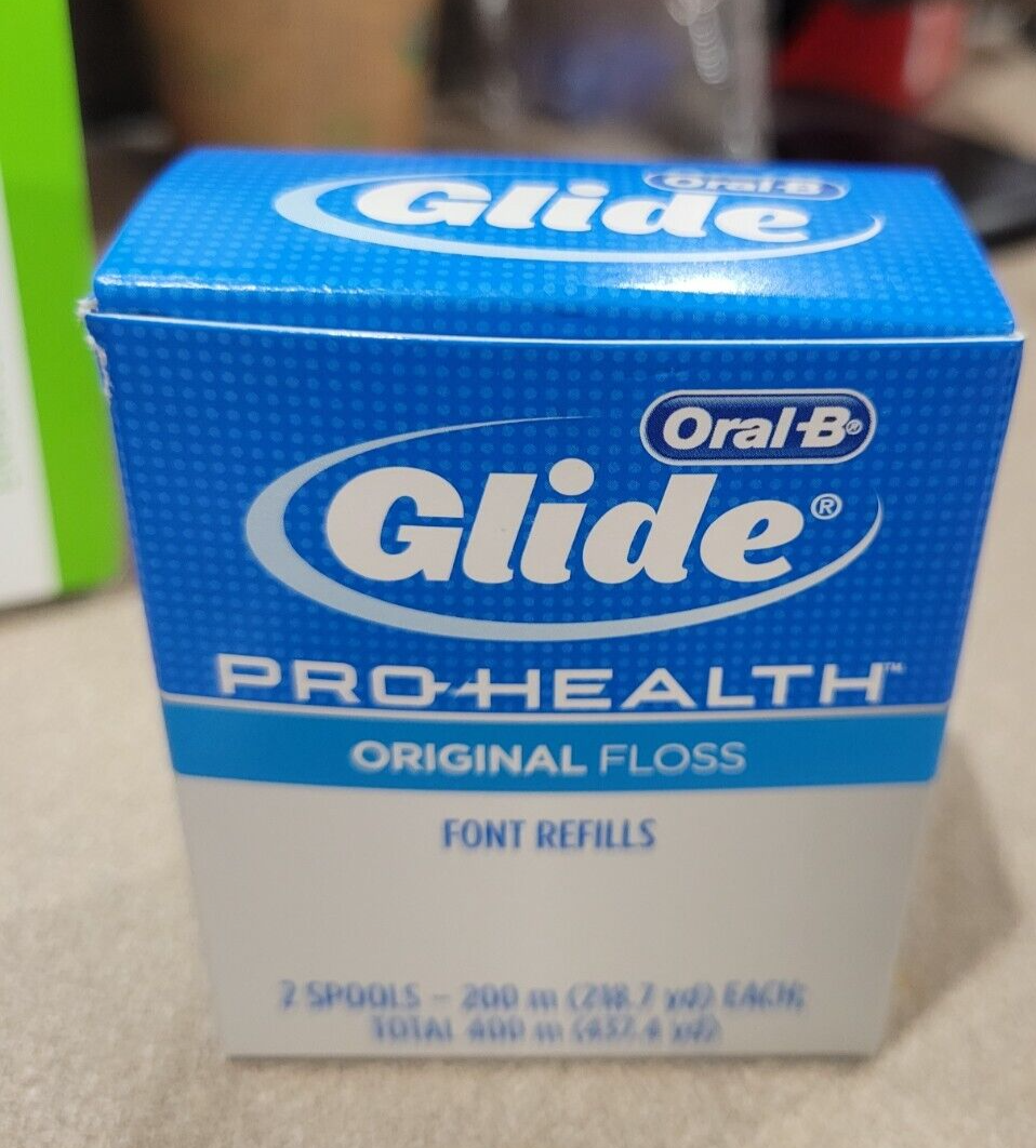 ORIGINAL Oral-B Glide Floss Refill 2spools x 200m TOTAL 400M | eBay