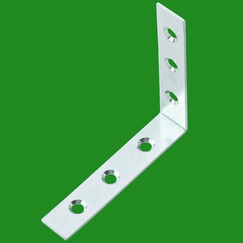 2x 100mm 4" Corner Braces, L Shaped, Right Angle Support Fixing Repair ...