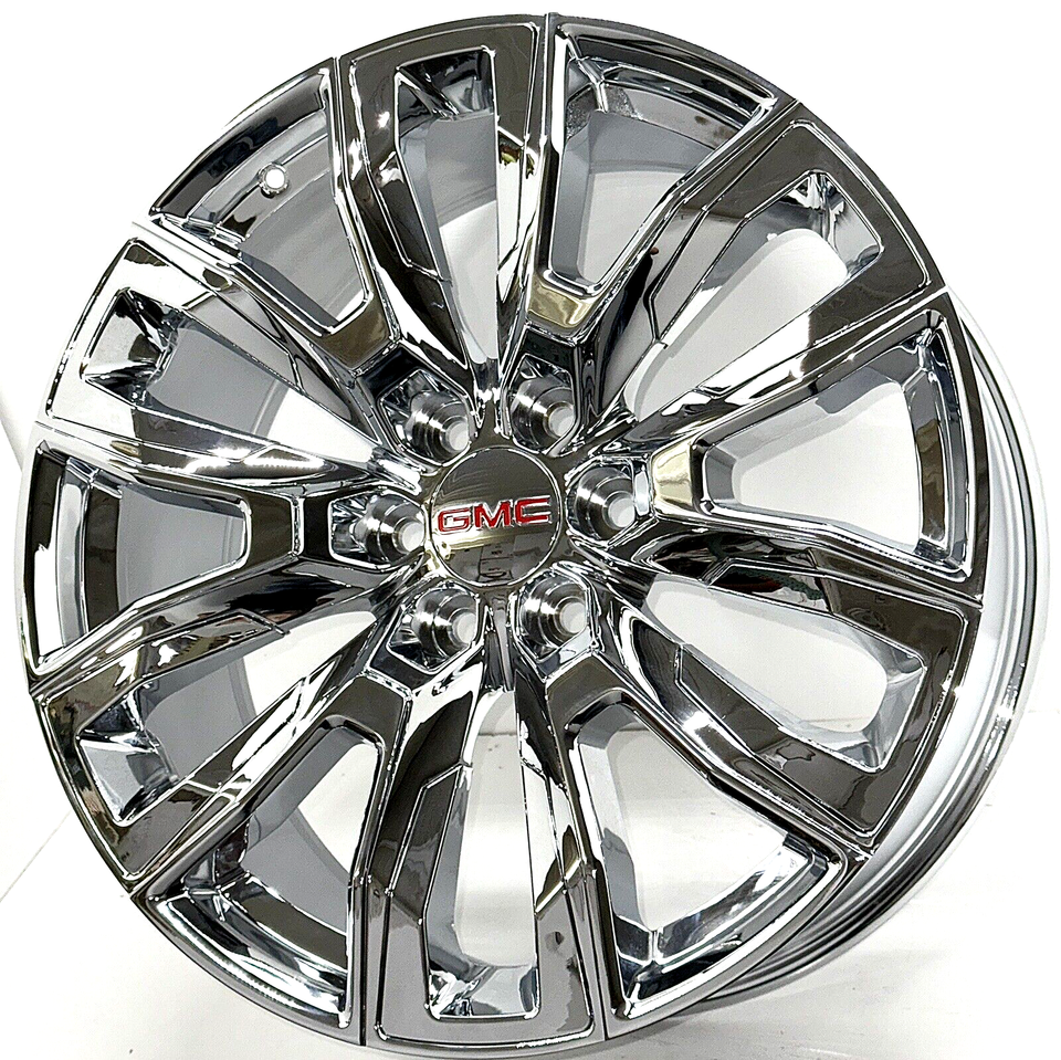 22" Chrome inserts OE 95513 Replica Wheels 2025 GMC Yukon Denali 6x5.5 ...
