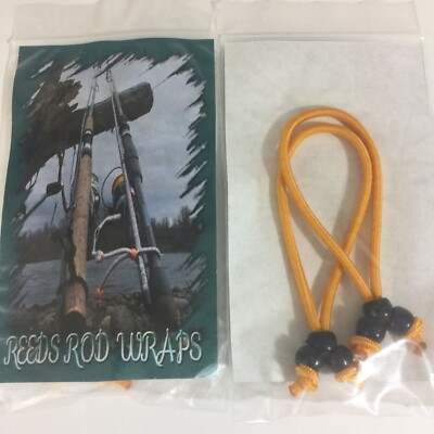 Reeds Rod Wraps Small Single Rod Set (One Wrap for each end) Gold/Black ...