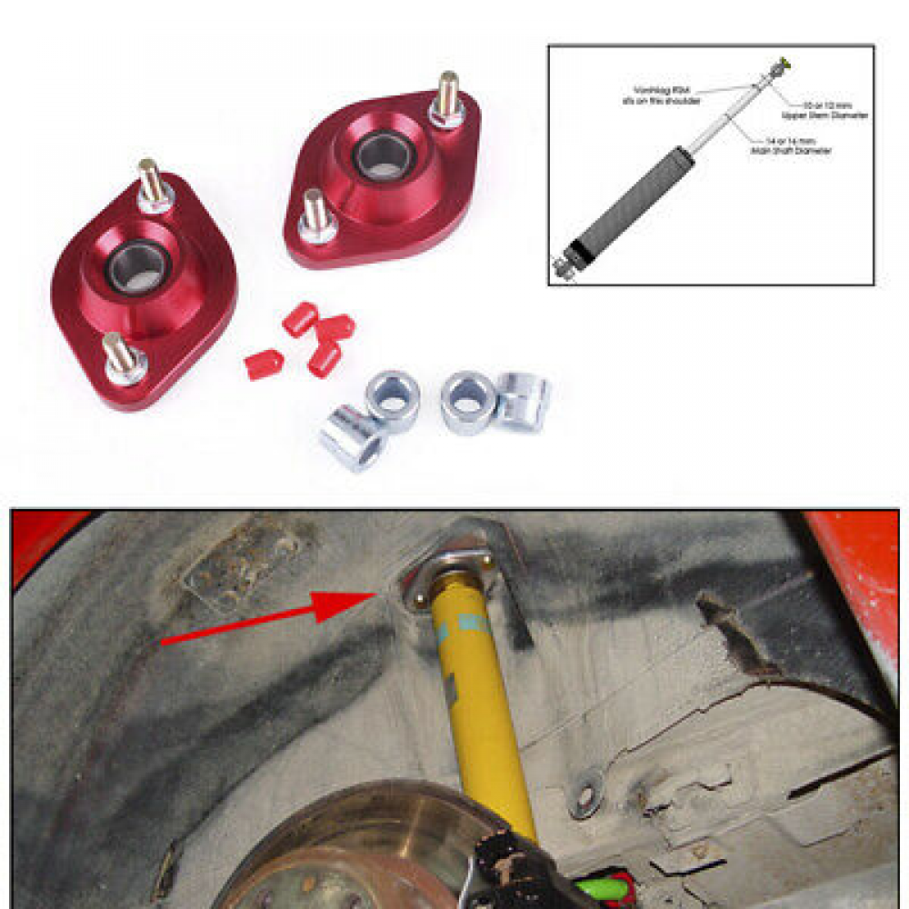 Shock Top Mount Set Car for BMW E30 E46 Z3 Pillow Ball Rear Upper ...