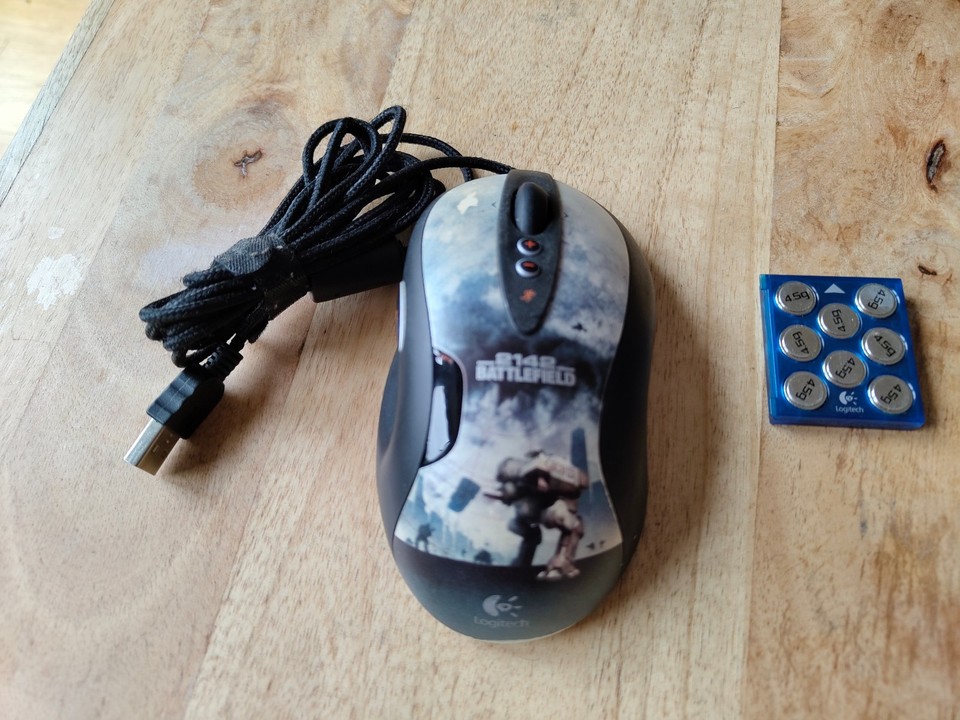 Logitech G5 Gaming Mouse with Weight Cartridge - Battlefield 2142 ...