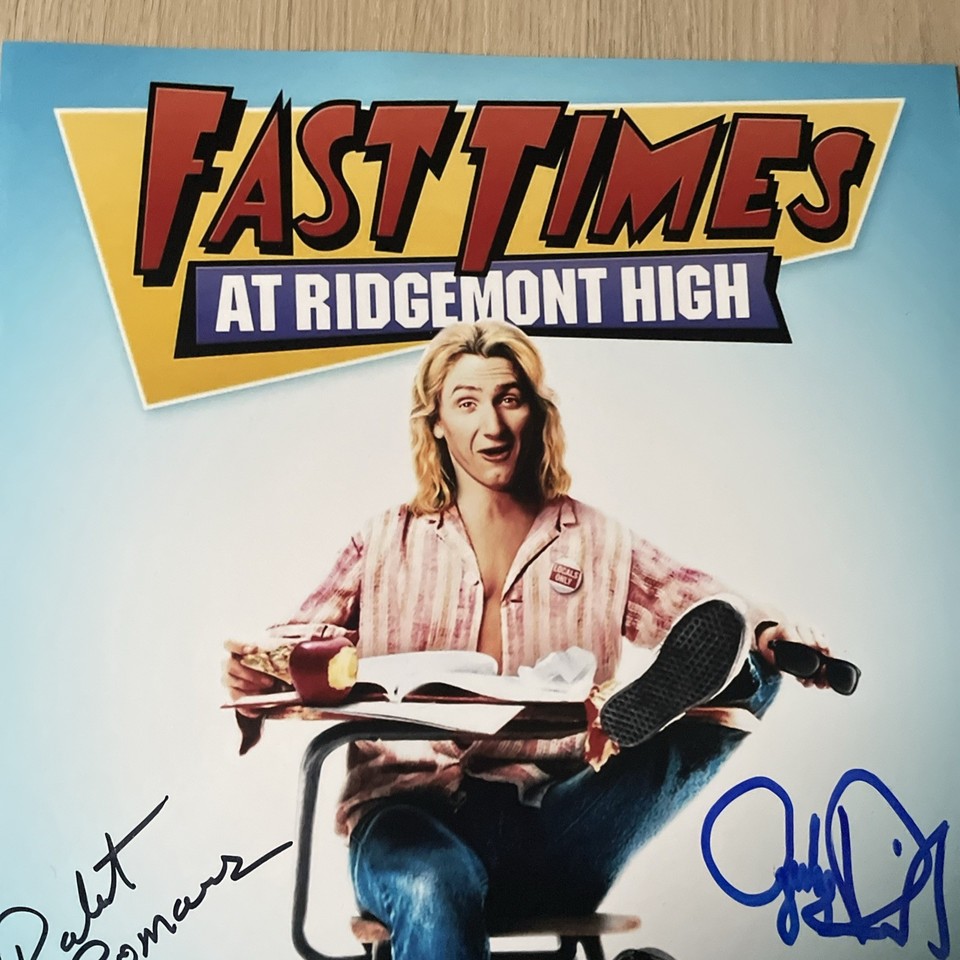 Judge Reinhold and Robert Romanus signed Fast Times At Ridgemont High ...