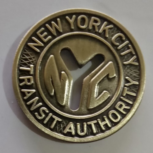 NYC MTA TA subway bus original "Y" token pin new free shipping | eBay