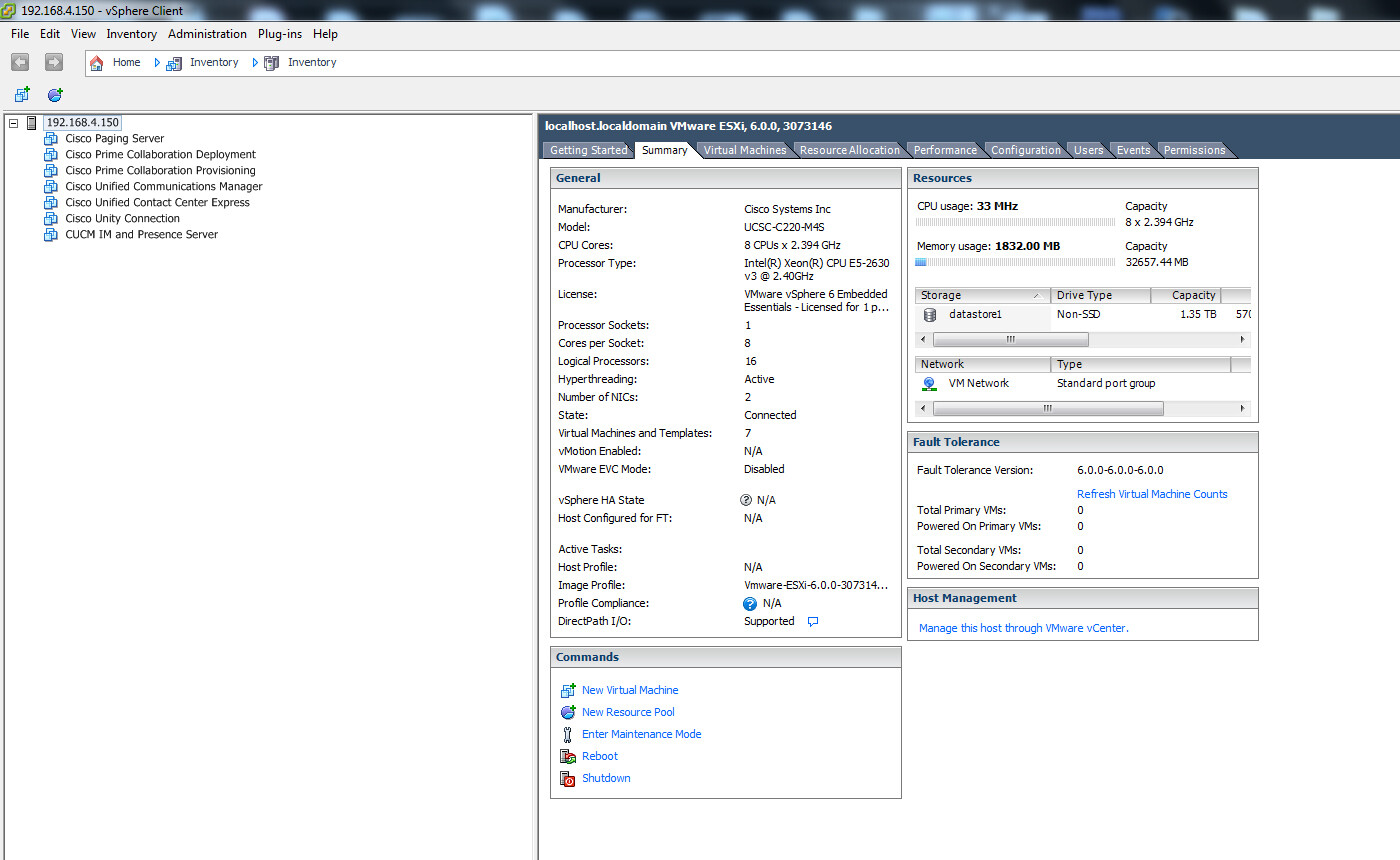 Neu Cisco BE6M-M4-K9 Business Edition 6000M Server M4 32Gb Ram 1.2TB ...
