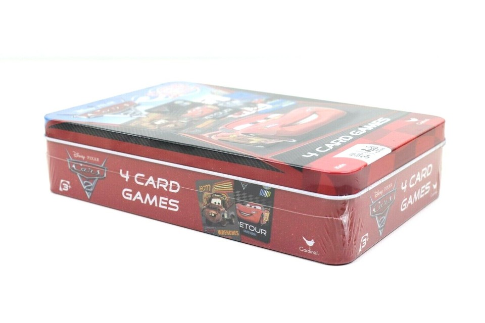 Disney CARS 2 Card Games in Tin 4 Different Games with 4 Decks Pixar | eBay
