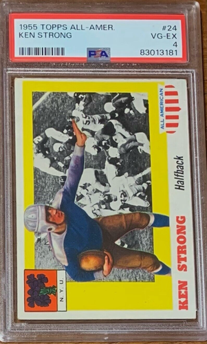 1955 Topps All American Football #24 Ken Strong New York University PSA ...