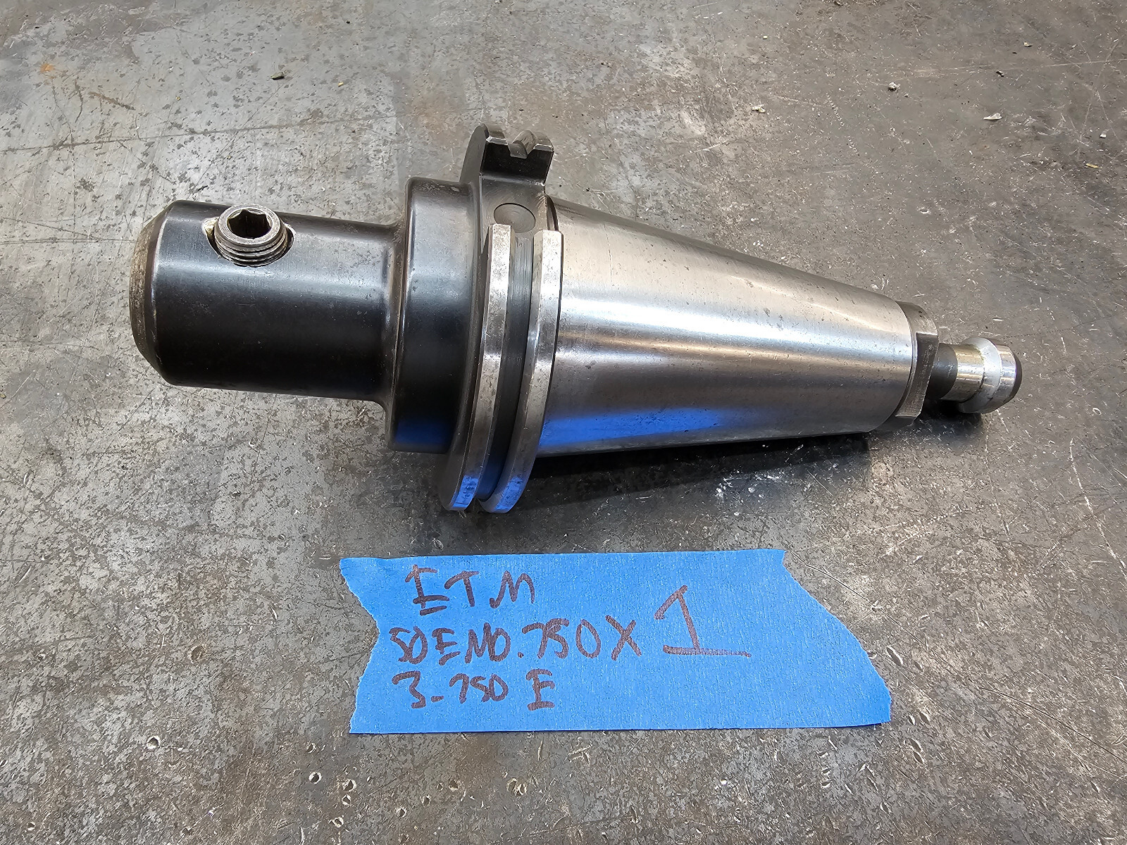 ETM CAT50 3/4" End Mill Tool Holder 3-3/4" Gage Length 50EM0.750x3.750 ...