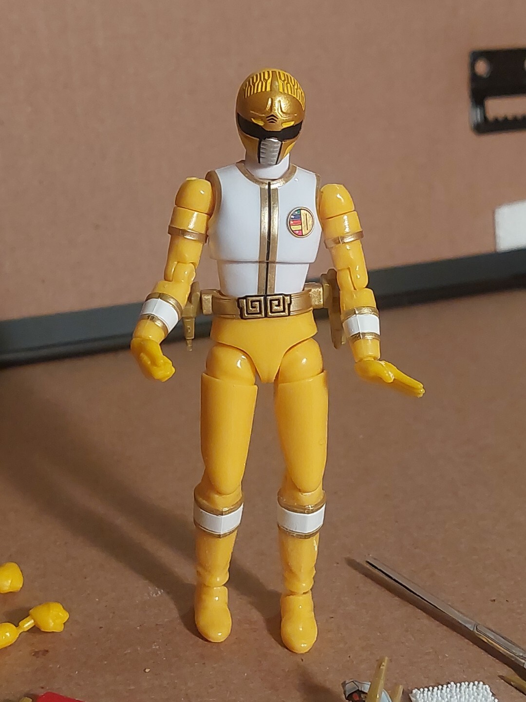 Bandai Shodo Super Gosei Sentai Dairanger Yellow Ranger Figure Only US ...