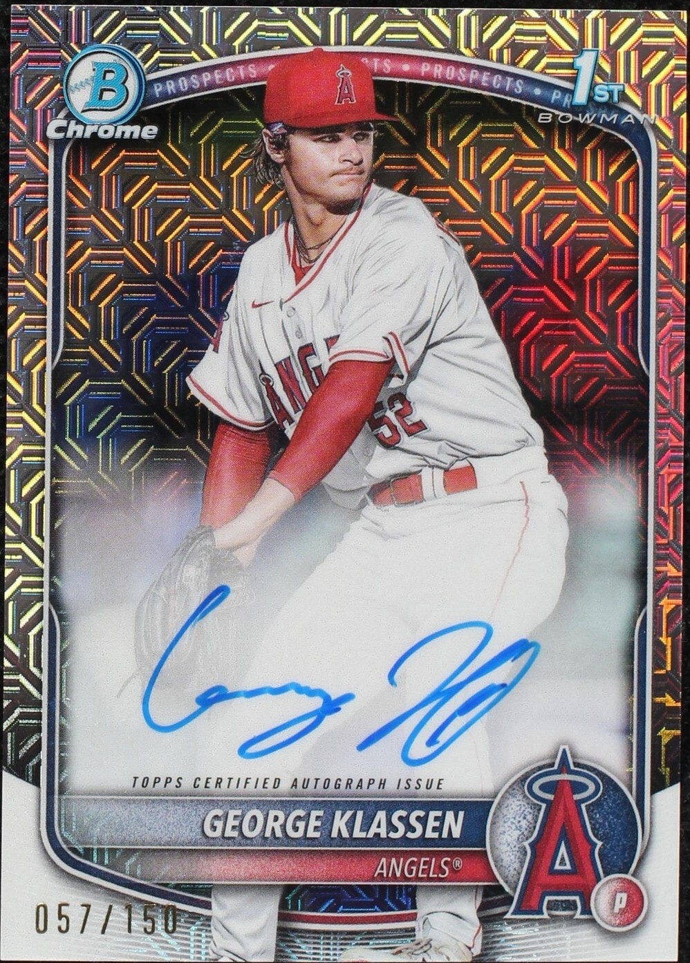 2025 Bowman - Chrome Prospect Autographs George Klassen #CPA-GK Hta ...