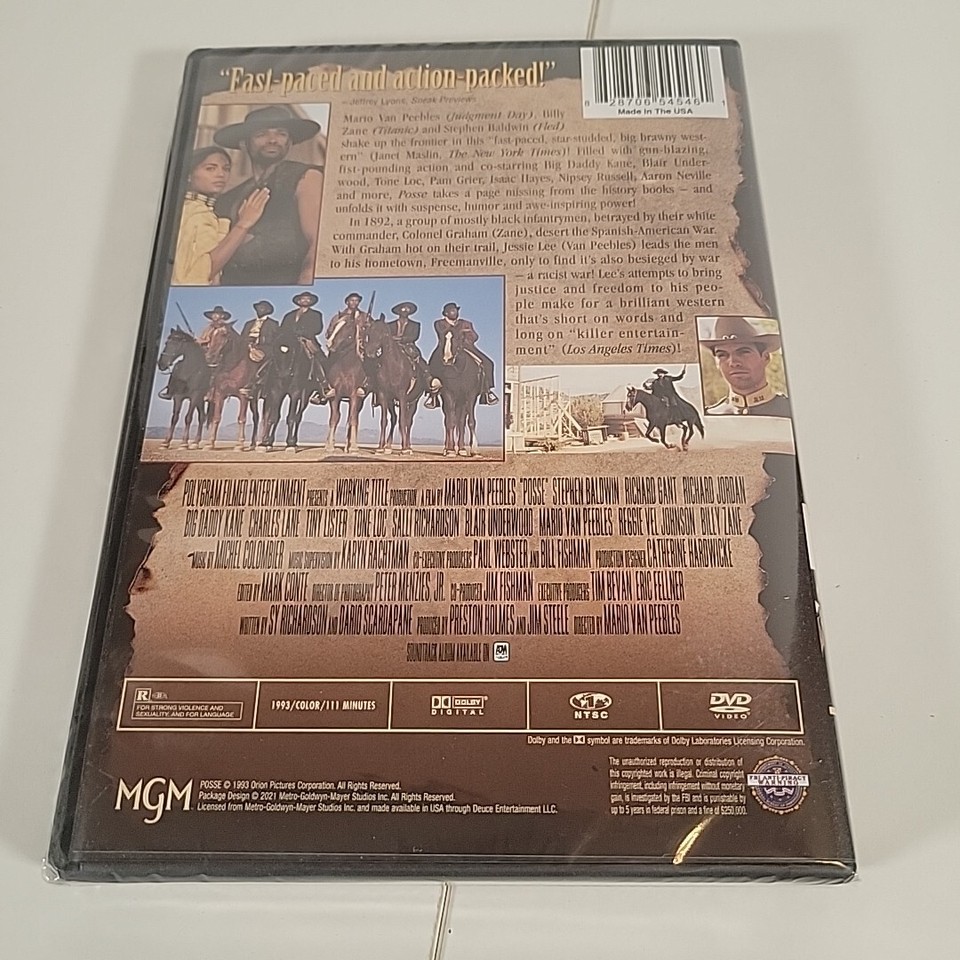 POSSE DVD 1998 Western Mario Van Peebles New Sealed 44008811527| eBay