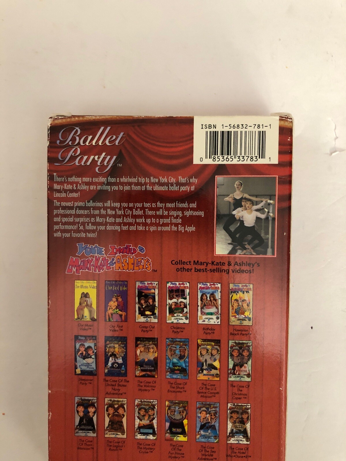 You're Invited Mary-Kate & Ashley's Ballet/Musical Party(VHS 1998)RARE ...
