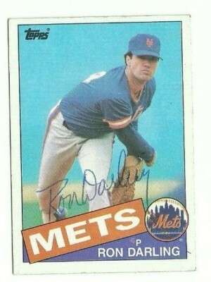 Ron Darling 1985 Topps autographed auto signed card Mets | eBay