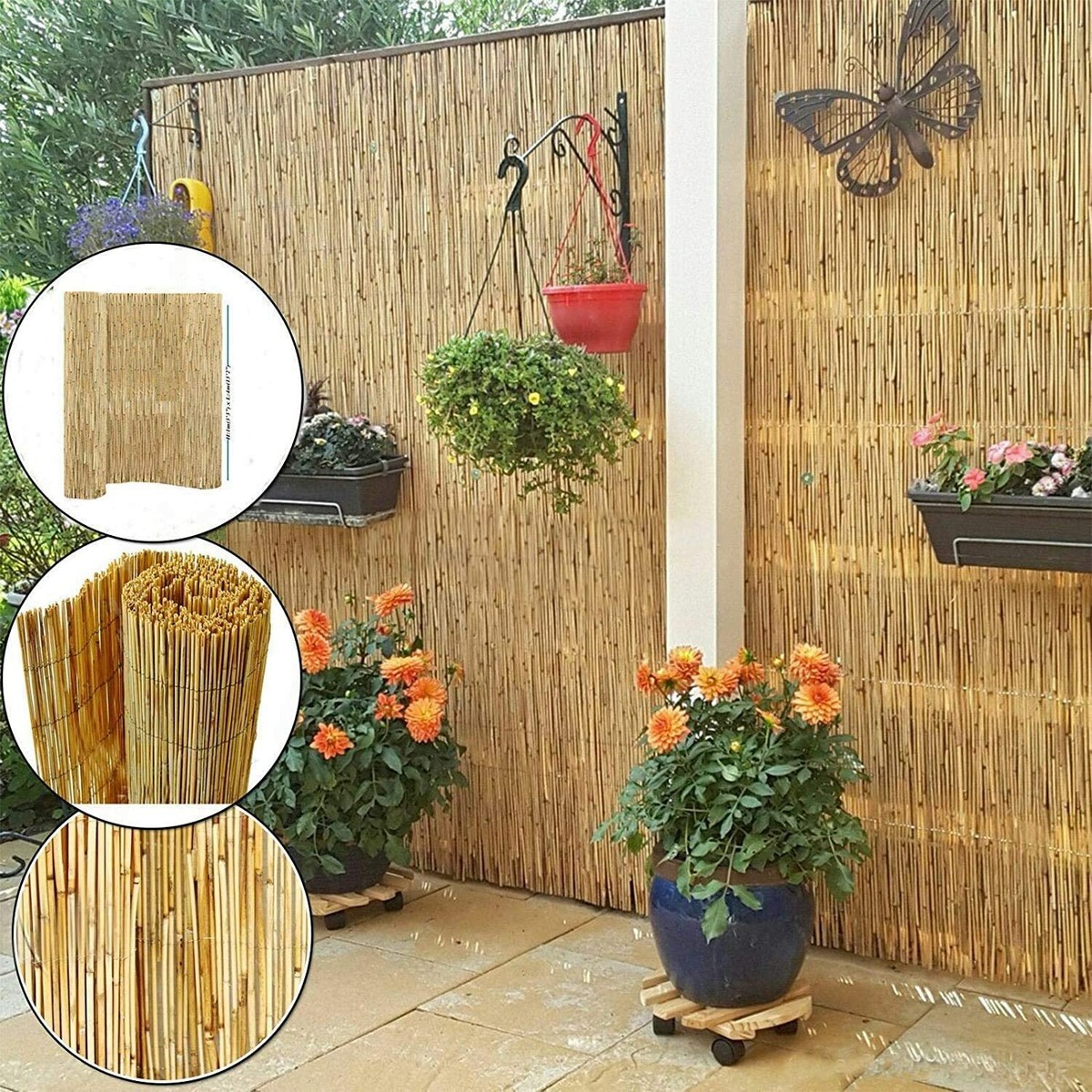 Outdoor Bamboo Privacy Fence Elegant & Natural Fencing & Screening