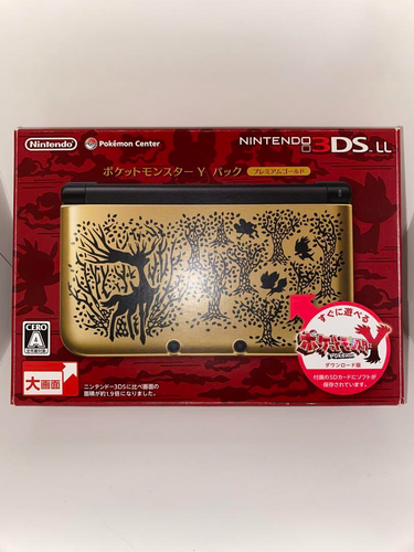 Nintendo 3DS XL LL Pokémon XY Gold Console Premium Edition Pokémon ...