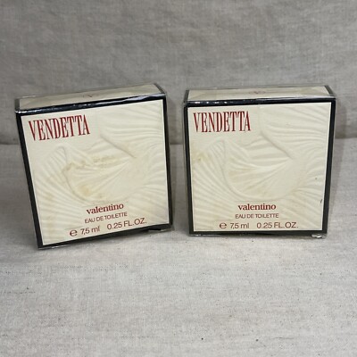 Vendetta by Valentino EDT eau de Toilette Perfume Mini 7.5 ml NIB Lot ...