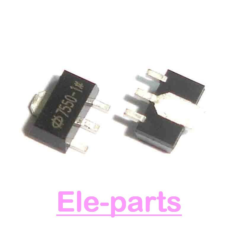 100 PCS HT7550A-1 SOT-89 HT7550 7550-1 Driver Regulator Transistors ...