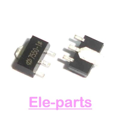 100 PCS HT7550A-1 SOT-89 HT7550 7550-1 Driver Regulator Transistors ...