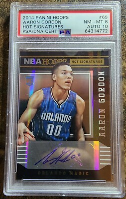 Aaron Gordon Rookie Hot Signatures Psa 8 Auto 10 | eBay