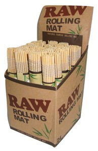 Genuine Raw Mat Tray Natural Authentic Wood Bamboo Smoking Rolling ...