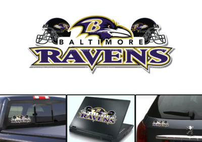 Baltimore Ravens Custom Vinyl Sticker Decal for Football Car Wall ...